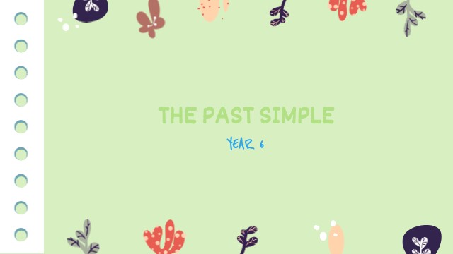 The Past Simple Creative video