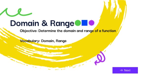 Domain & Range | Genially