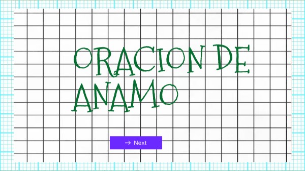 ORACIÓN ANAMO