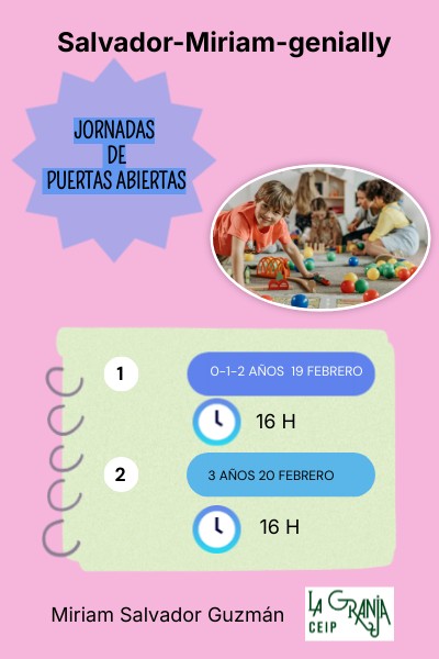Salvador-Miriam-genially. TAREA 2 TEMA 4. JORNADAS DE PUERTAS ABIERTAS