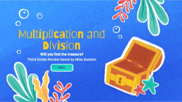 Multiplication and Division Game for Third Graders