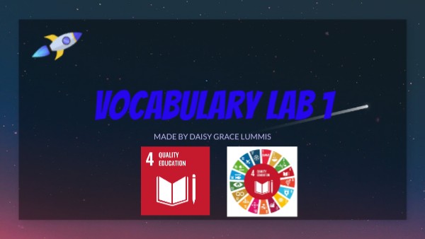 VOCABULARY LAB 1