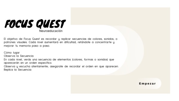 Focus Quest | Genially