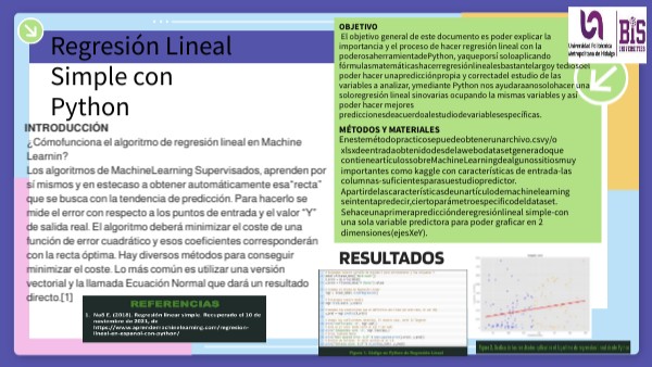 Regresión Lineal Simple con Python