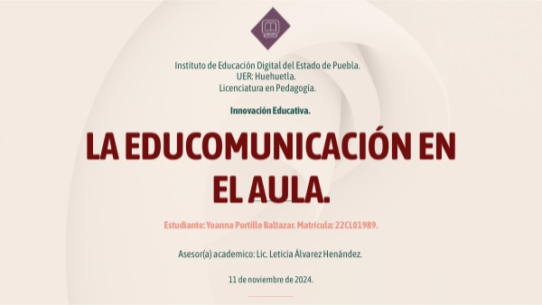 La educomunicación en el aula.