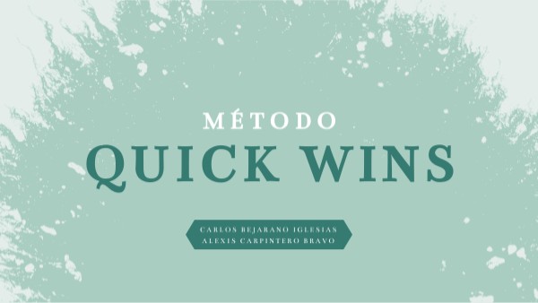 Presentación Quick Wins