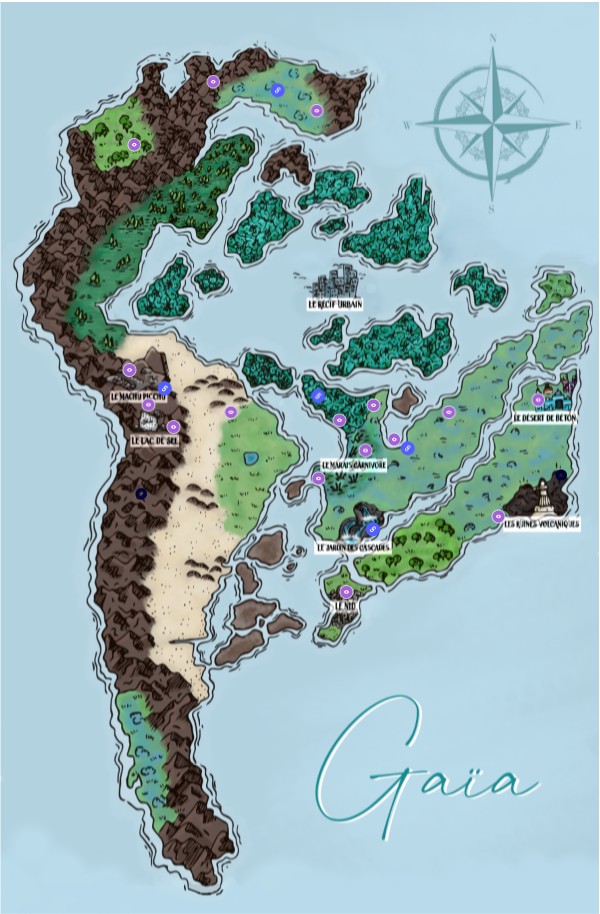 Carte de Gaïa