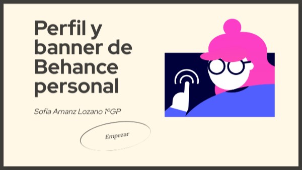 Perfil y banner de Behance personal | Genially
