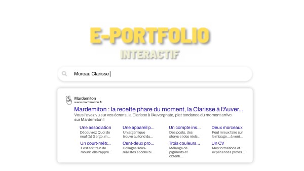 E porte-folio Moreau Clarisse | Genially