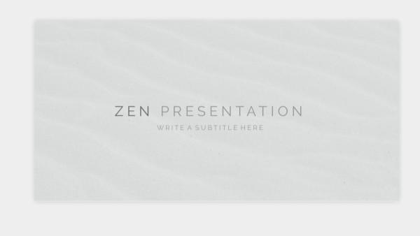 Présentation Zen