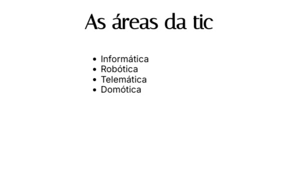 As áreas da tic | Genially