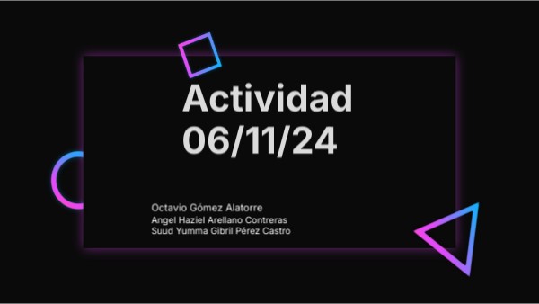 Actividad 6/11/24 | Genially