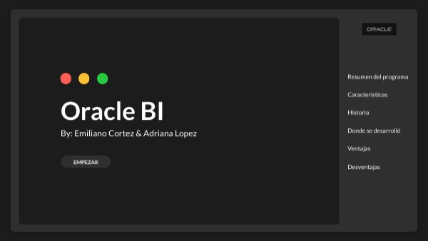 ORACLE BI | Genially