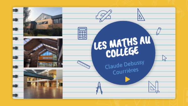 Les maths au collège Debussy - Courrières 2024 | Genially