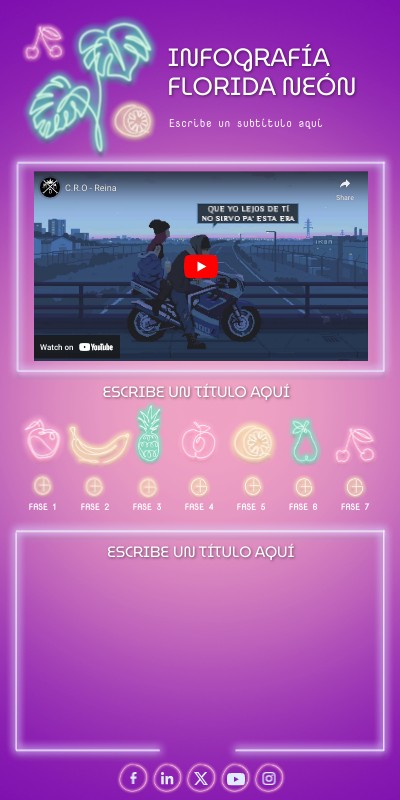 Infografia Florida Neon | Genially