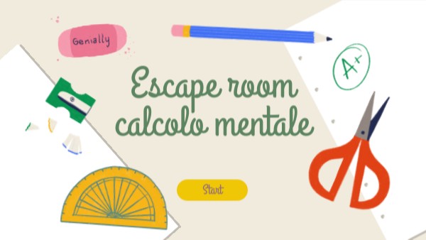 Escape room CALCOLO MENTALE