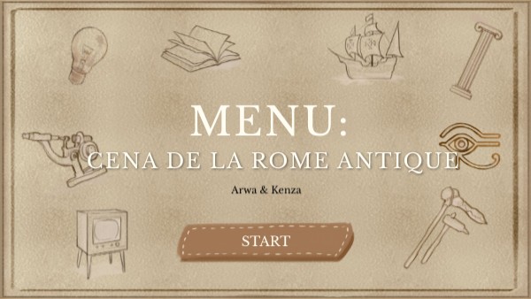 Cena : Menu de la Rome Antique | Genially