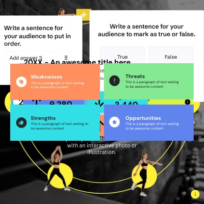 Gym interactive image | Genially