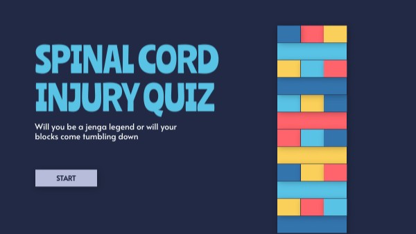 Spinal Cord Injury Jenga | Genially