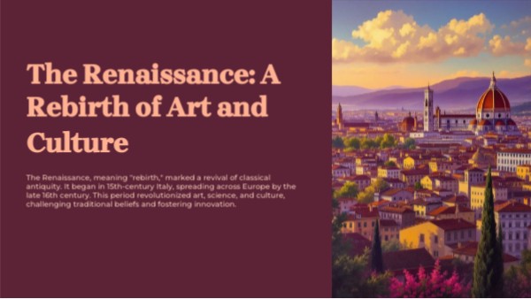 THE RENAISSANCE ANGELA | Genially