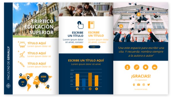 Tríptico Educación Superior | Genially