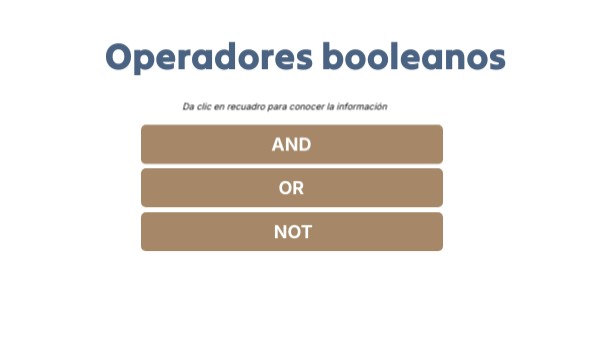 Operadores booleanos