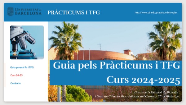 GUIA Pràcticums i TFG 24-25 | Genially