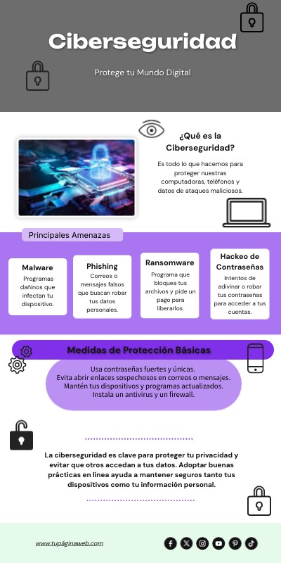 Infografía Ciberseguridad | Genially