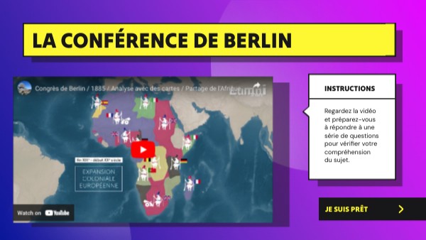 Quiz Vidéo - La conférence de Berlin