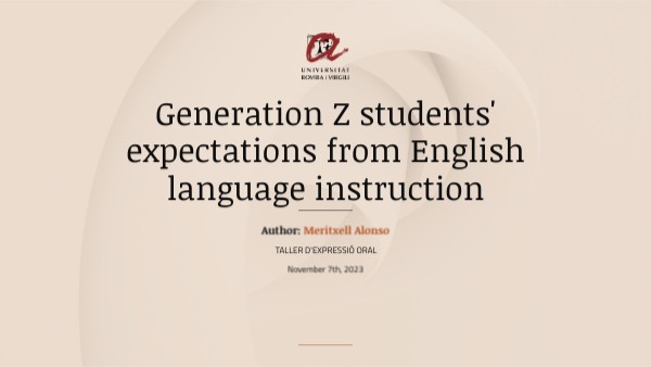 Generation Z students' expectations from English language instruction