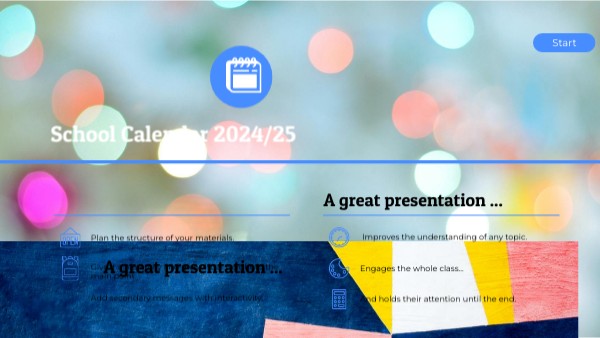 School year calendar | Genially