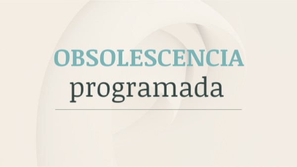 Obsolescencia programada