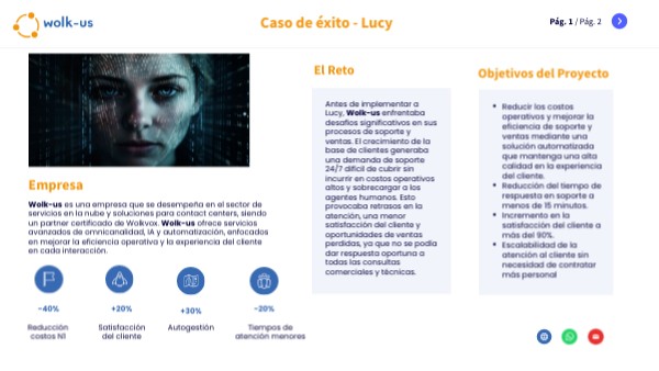 CASO DE ÉXITO LUCY | Genially