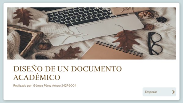 Diseño de un documento académico 242P9004