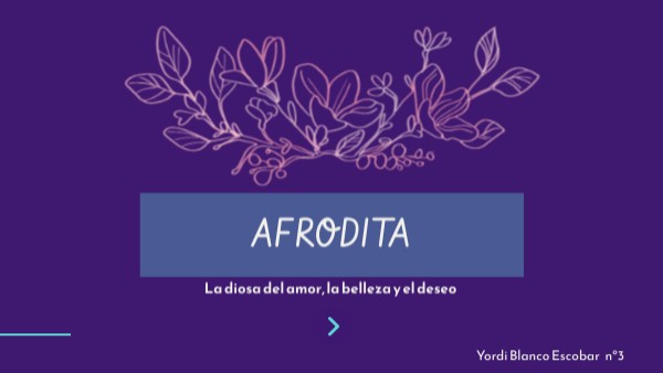 Presentación de Afrodita