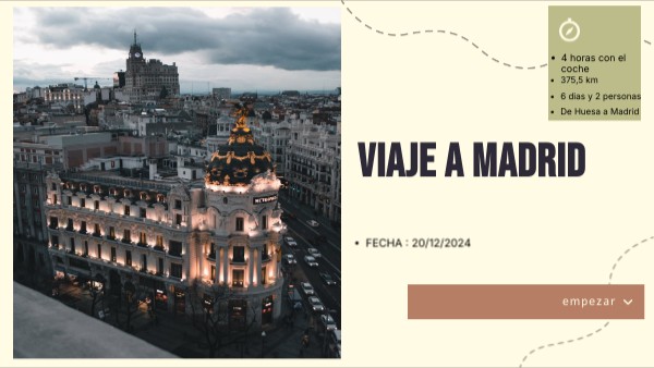 VIAJE DE MADRID | Genially