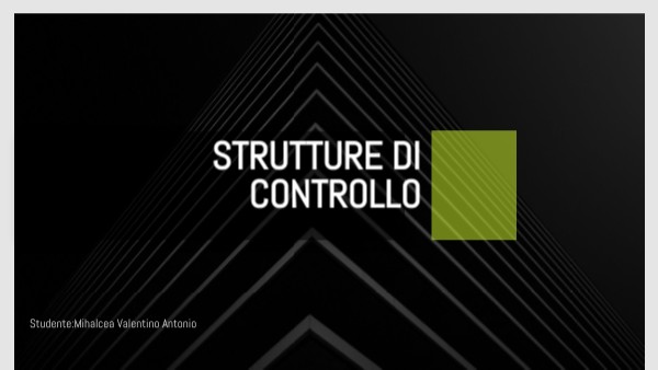 strutture di controllo