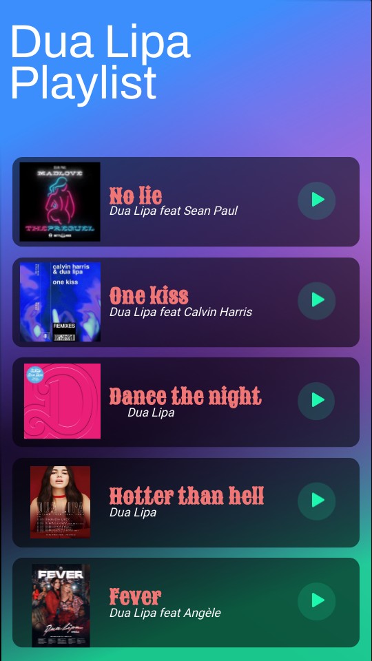 Playlist de Contenu Mobile