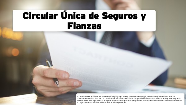 Circular Única de Seguros y Fianzas