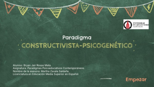 Paradigma constructivista-psicogenético | Genially