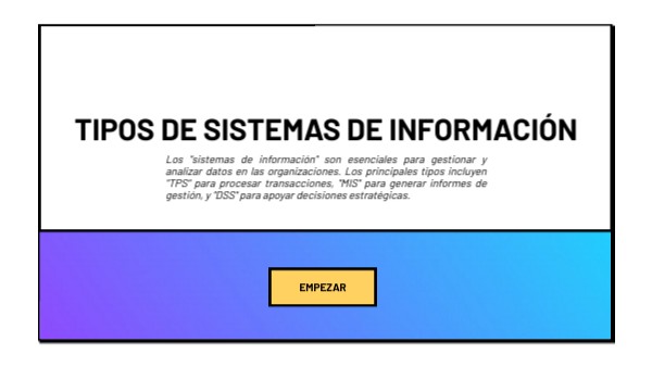 Tipos de sistemas de información | Genially