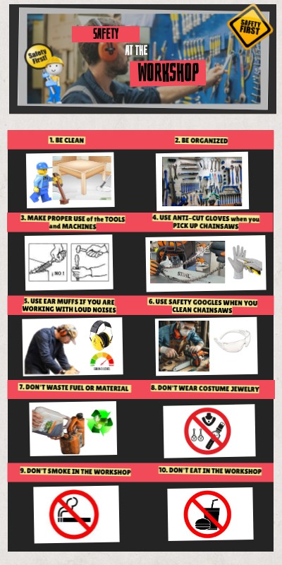 Safety at the workshop