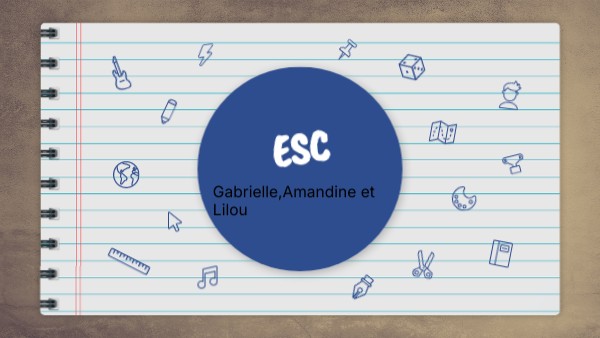 Présentation cahier d'école