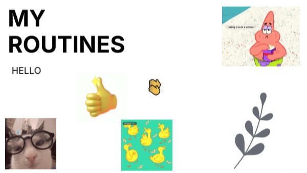 my routines