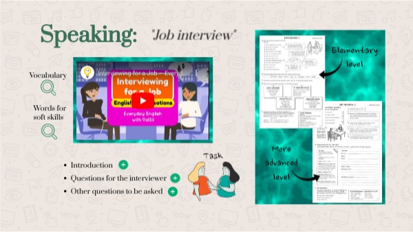 Job interview role play | Genially