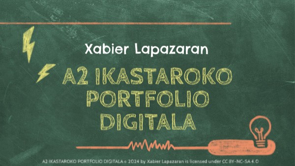 A2 ikastaroko portfolio digitala