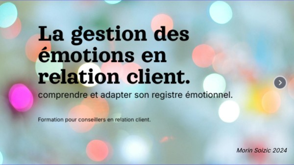 version apprenant- La gestion des émotions en relation client.