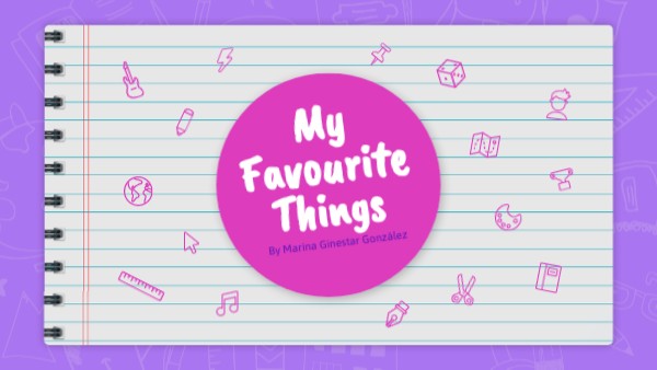 My Favourite Things SPEAKING