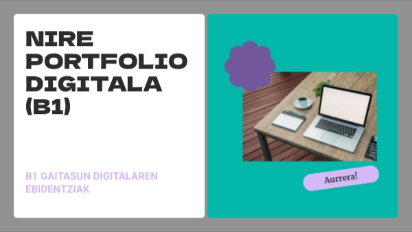 Portfolio Curridigi B1 | Genially