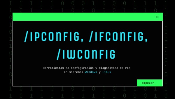 ipconfig, ifconfig y iwconfig